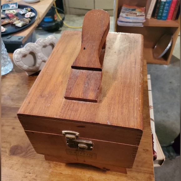 Other | Vintage Griffin Shinemaster Shoe Shine Wooden Box | Poshmark